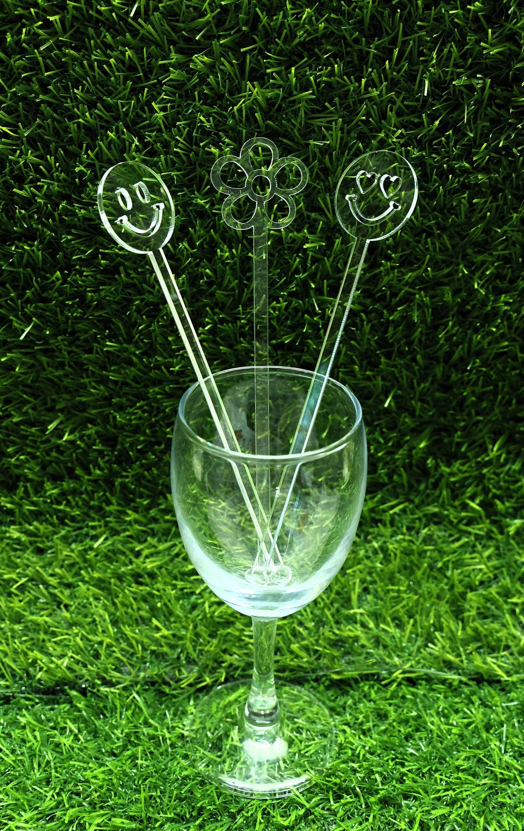 Hippie Stir Swizzle Sticks, Groovy Theme Drink Stirrers, Retro Party ...