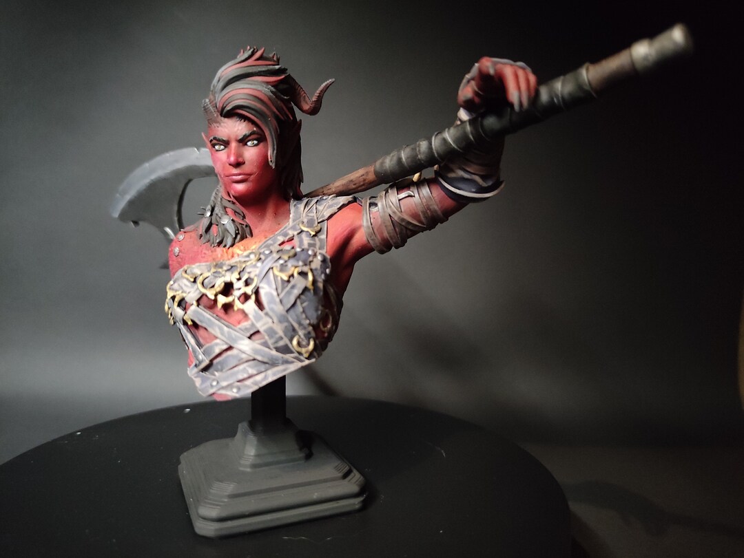Karlach From Baldur's Gate 3 3D Printed and Hand Painted Figure - Etsy