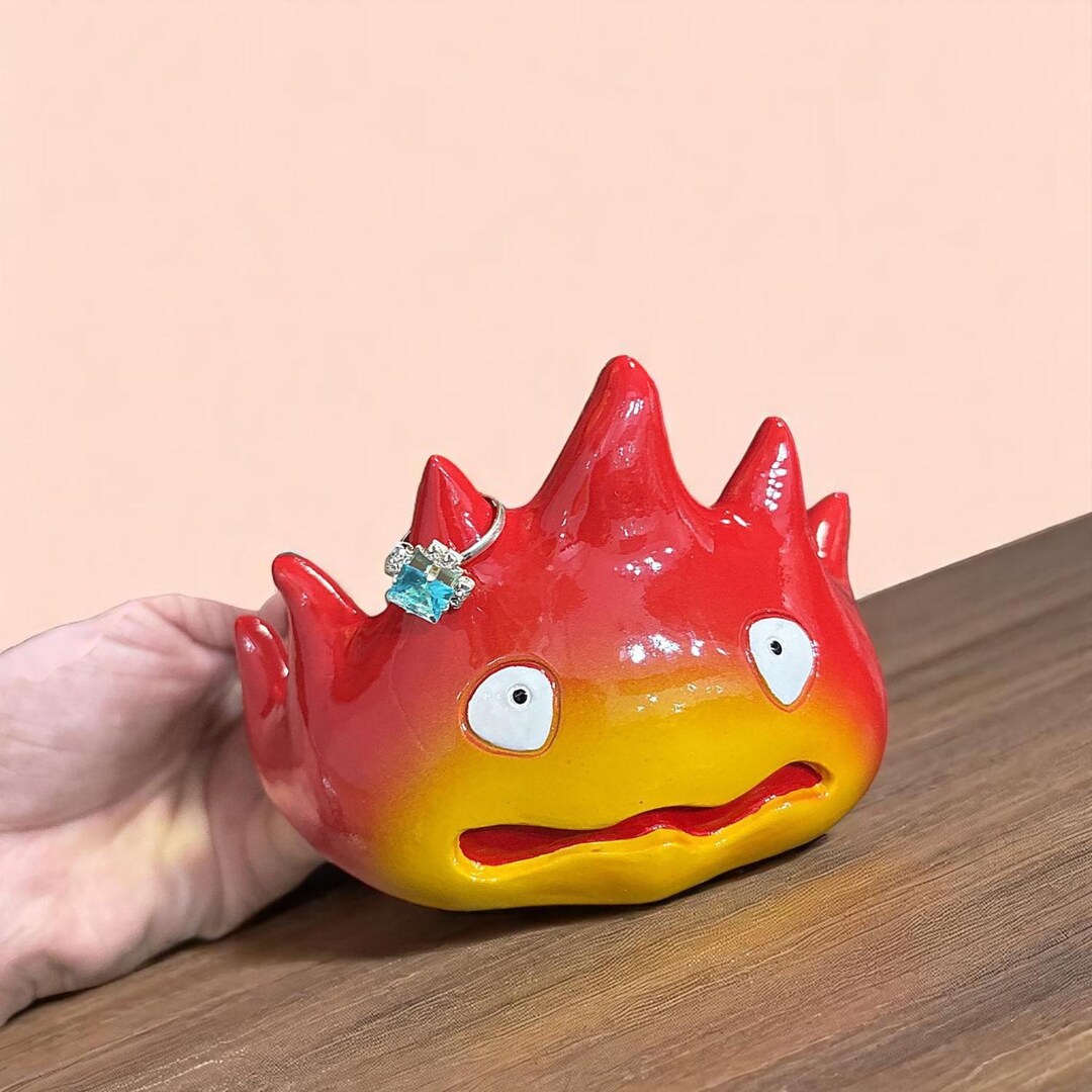 Howl’s Moving Castle Calcifer Tray – Calcifer Trinket Dish – Cute ...