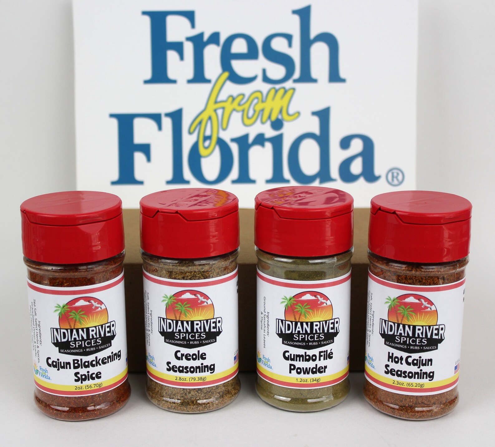 Spice Gift Set by Indian River Spices Cajun Cookin' Starter Set 4-pack ...