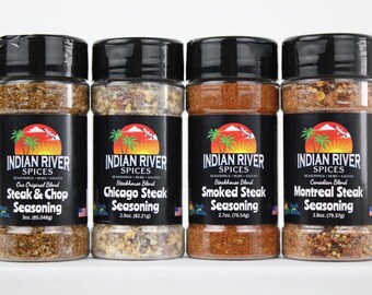 Spice Gift Set by Indian River Spices Steak Seasoning Variety 4-pack - Etsy
