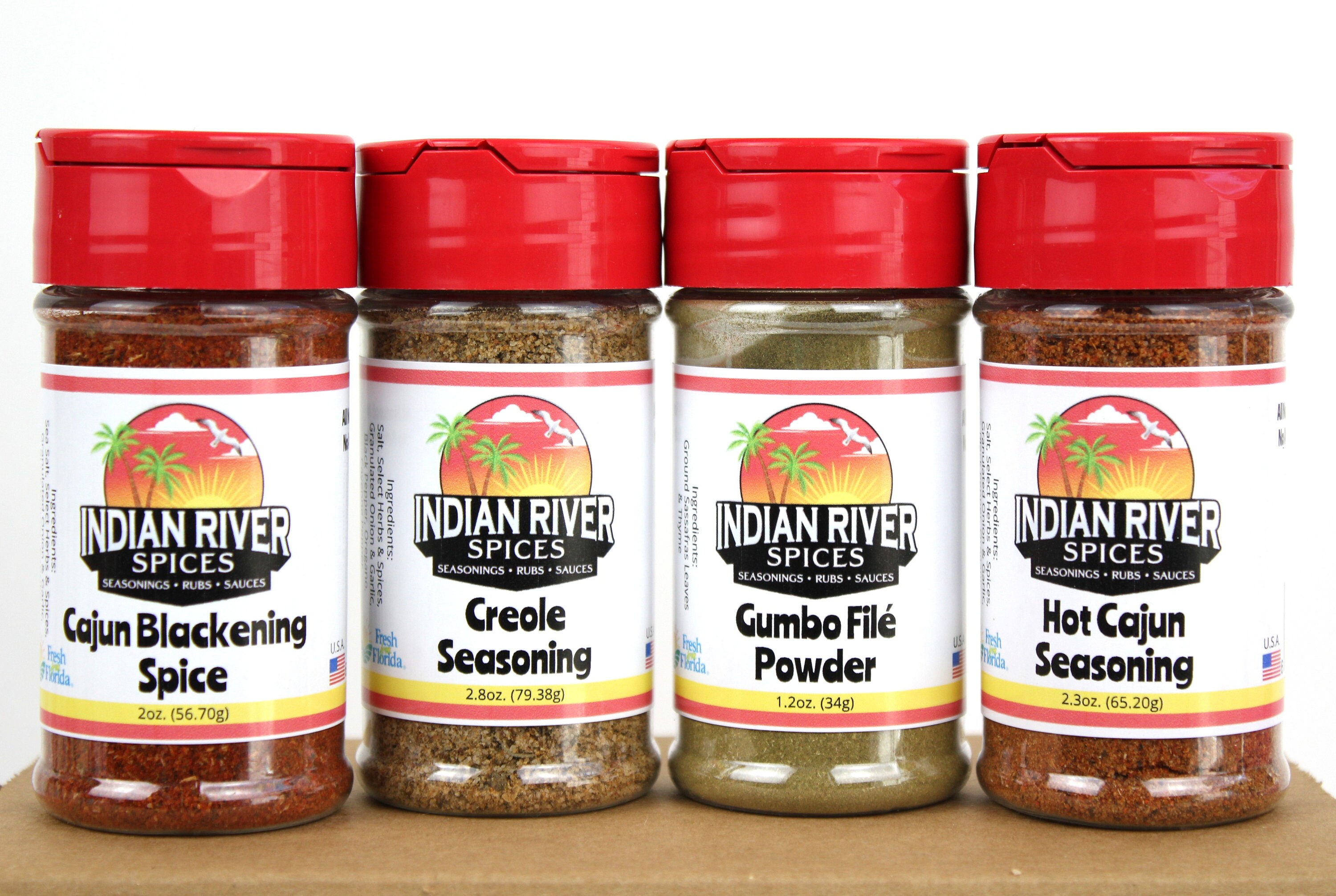 Spice Gift Set by Indian River Spices Cajun Cookin' Starter Set 4-pack ...