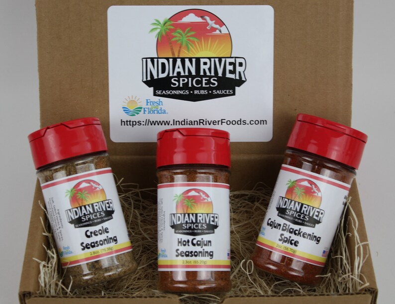 Spice Gift Set by Indian River Spices Cajun-creole Seasonings Small 3 ...