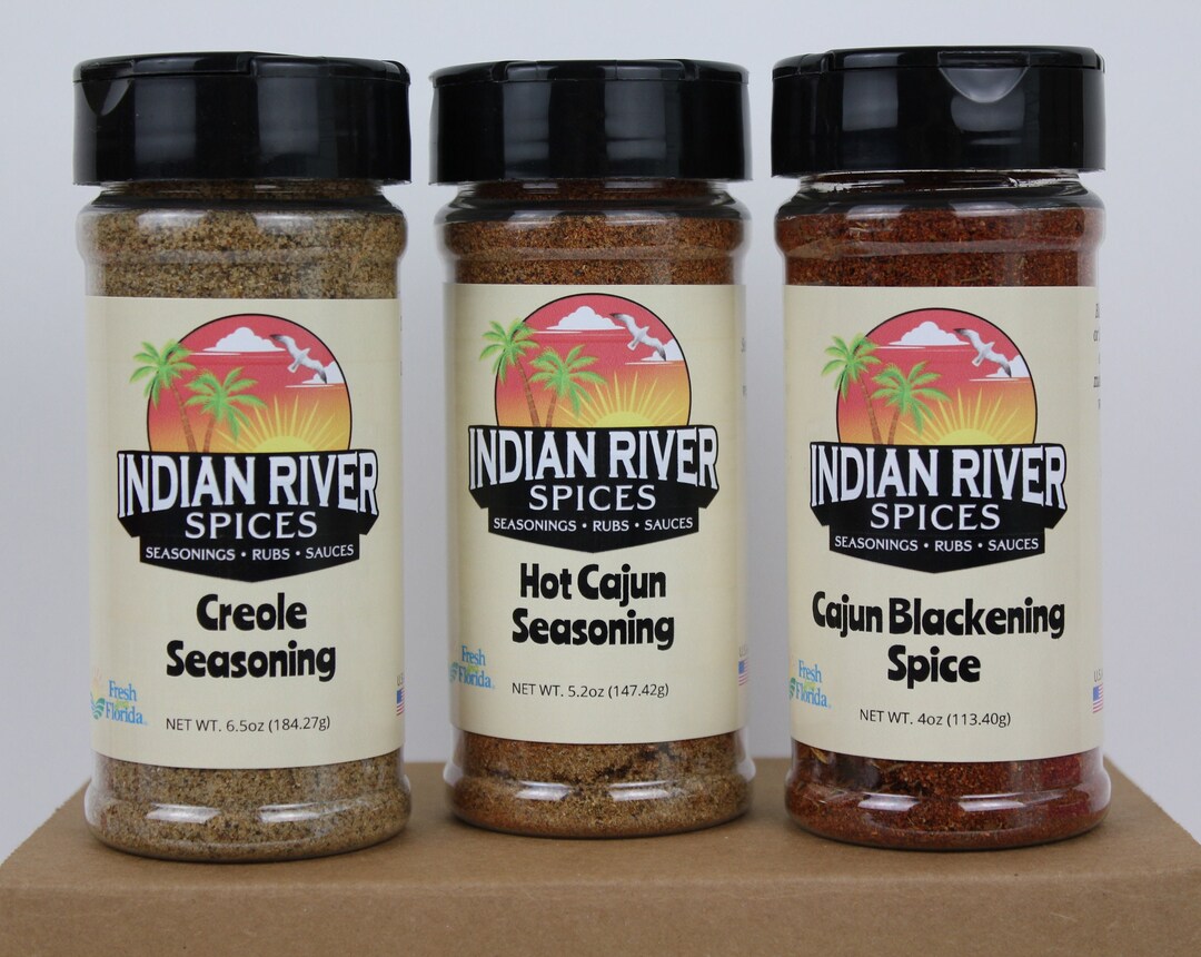 Spice Gift Set by Indian River Spices Cajun-creole Seasonings Large 3 ...