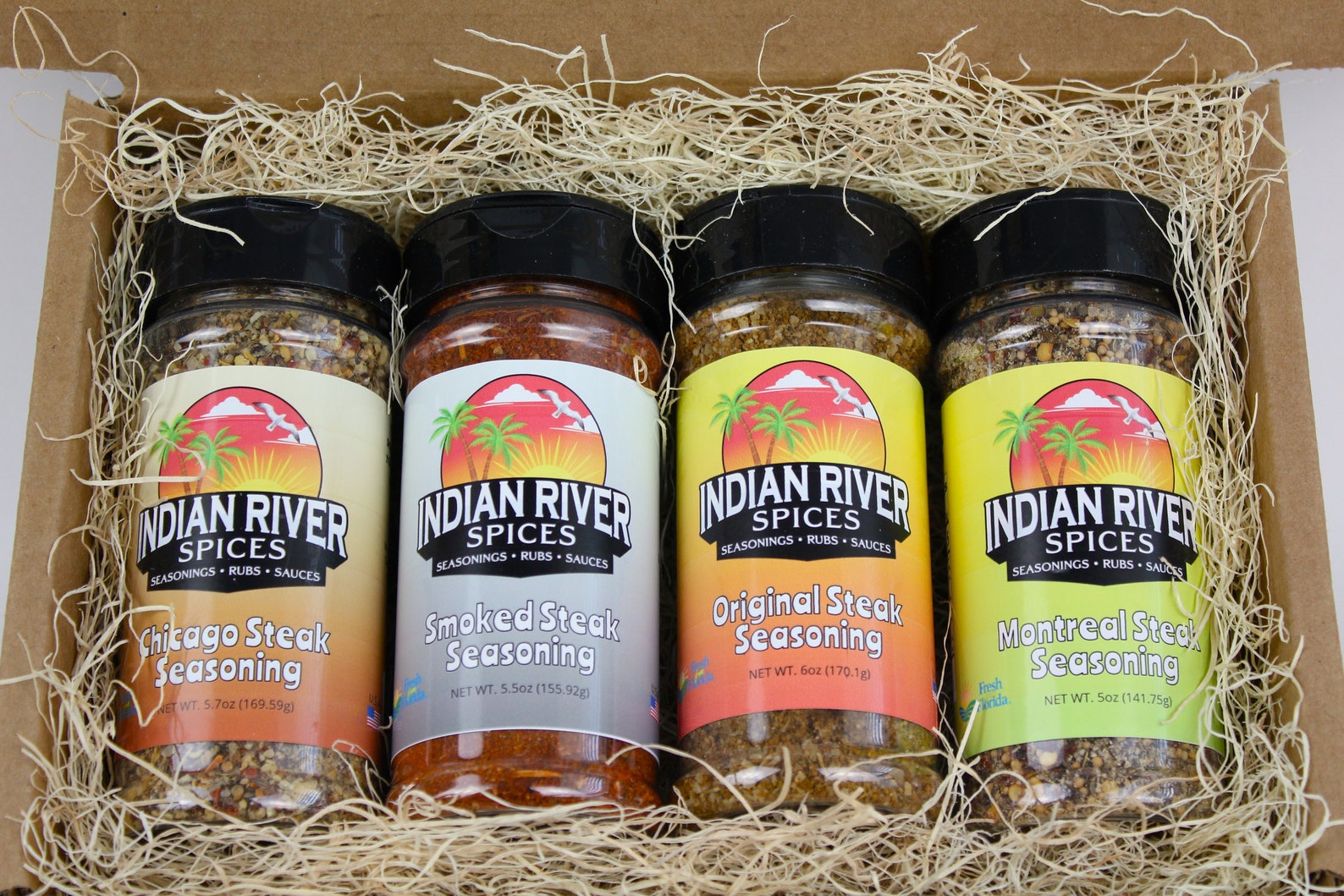 Spice Gift Set by Indian River Spices Steak Seasoning Variety 4-pack - Etsy