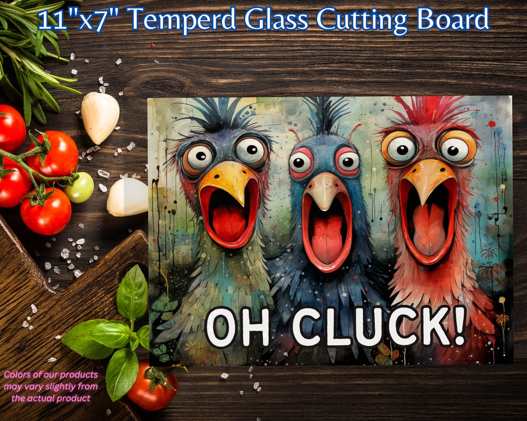 Oh Cluck, Chicken Cutting Board, Gift for Moms Kitchen, Mothers Day ...
