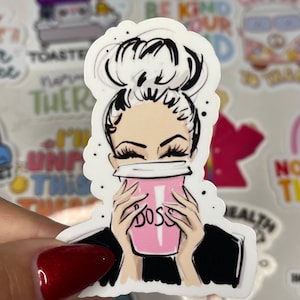 Girl Boss / Premium Die Cut Vinyl Sticker / FREE Shipping / Multiple ...