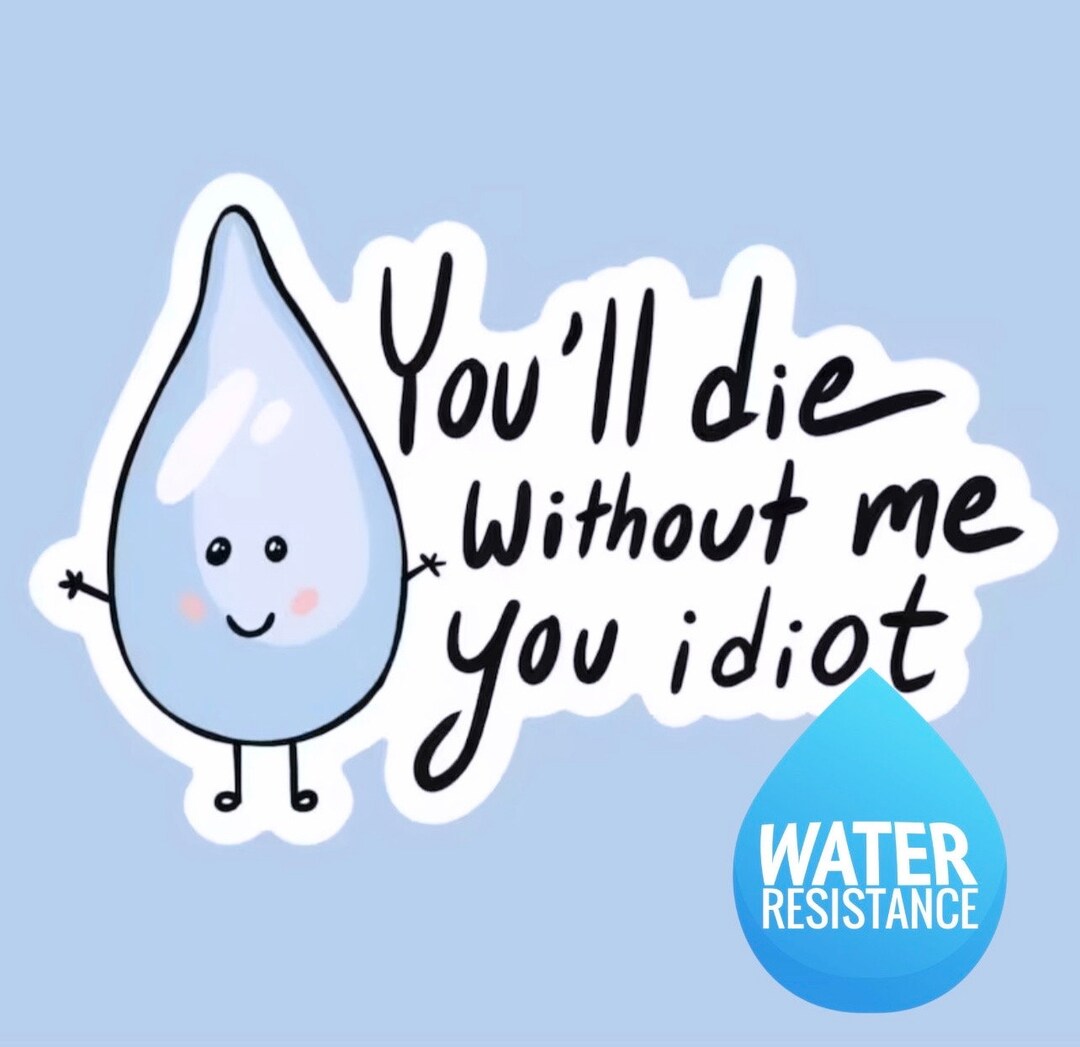 BEST SELLER / You'll Die Without Me You Idiot / Premium Die Cut Vinyl ...