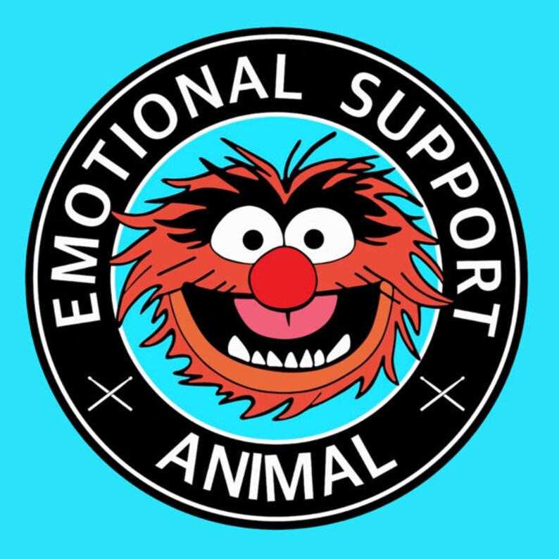 Emotional Support Animal / 2, 3 or 4 Premium Die Cut Vinyl Sticker ...