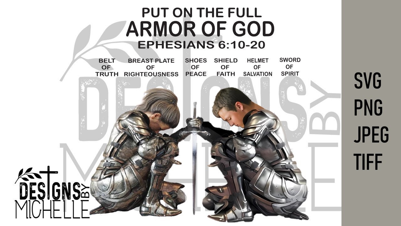 Armor of God - Man and Woman Praying Together - Etsy