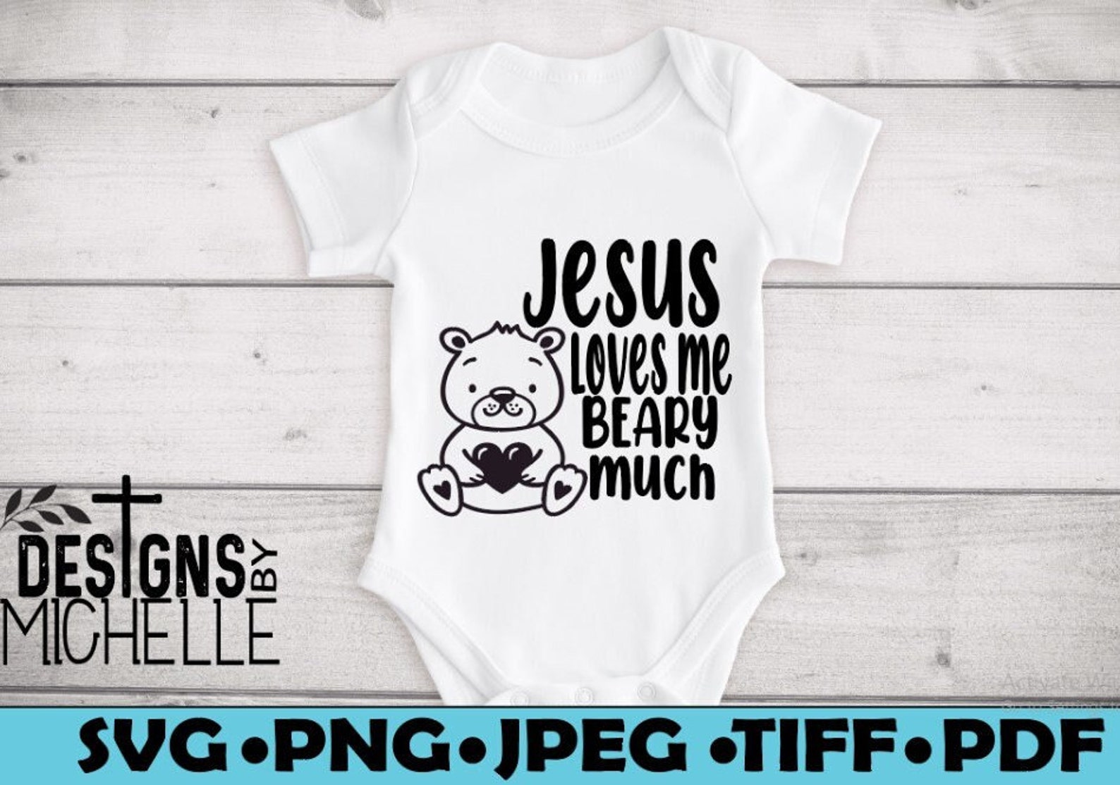 Jesus Loves Me Beary Much. - Etsy