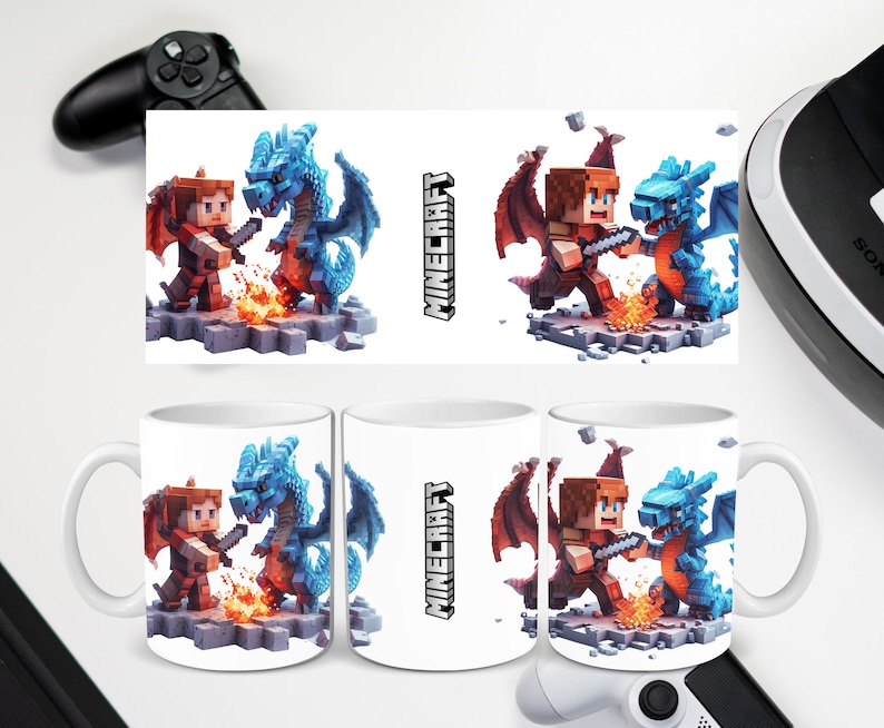 Minecraft Mug Digital Download, Minecraft Printable for Gamers and ...