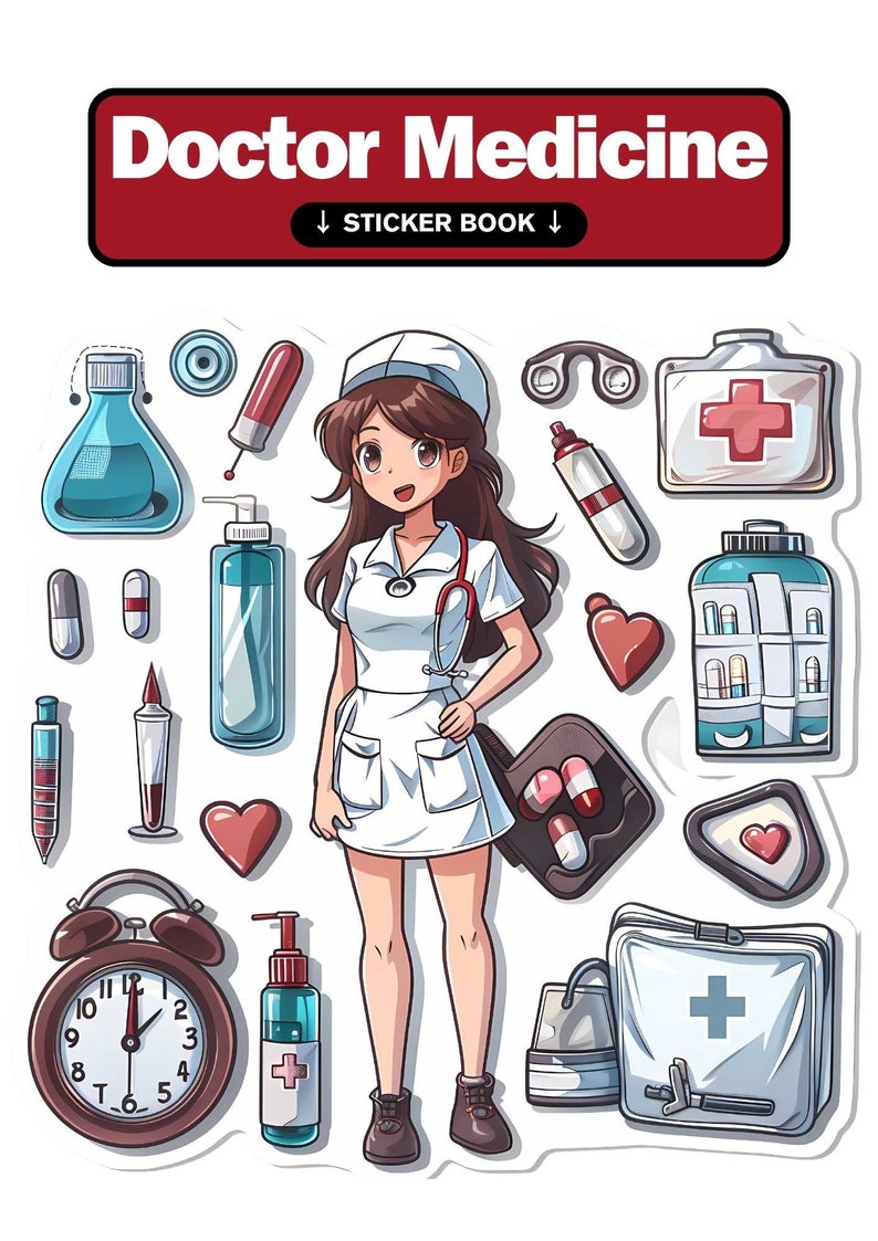 Nurse Sticker Pack - Vinyl & Printable Nursing Stickers - Cute Laptop ...
