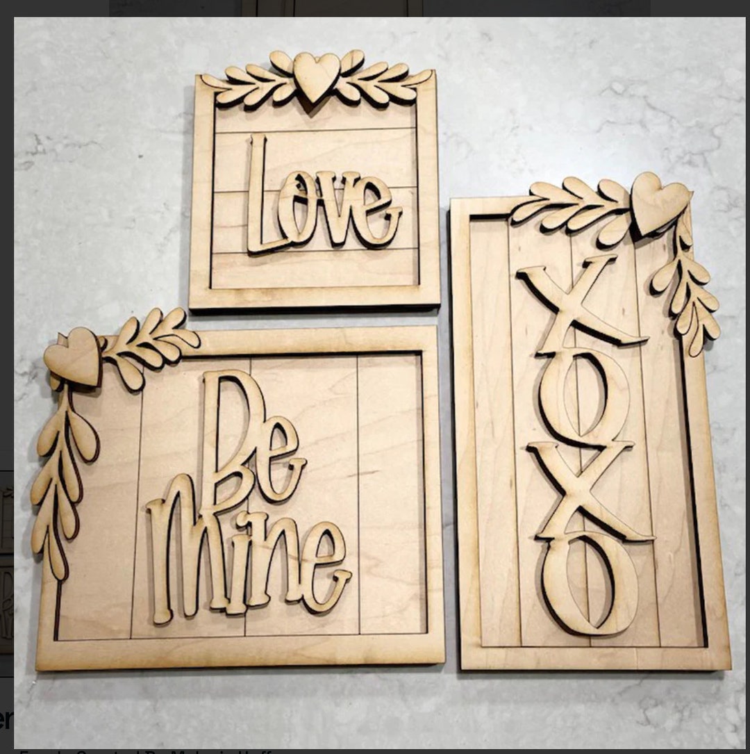 Wooden Love Signs - Etsy