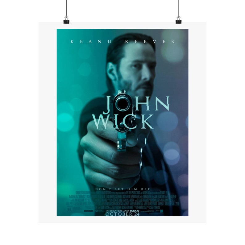 John Wick Movie Poster 2 - Keanu Reeves - Etsy