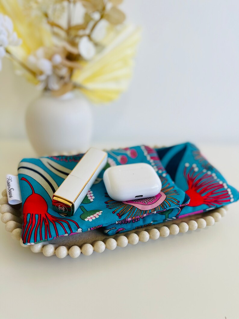 Pouch Mini Zippered Pouch Australian Native Bush Print Coin Purse ...