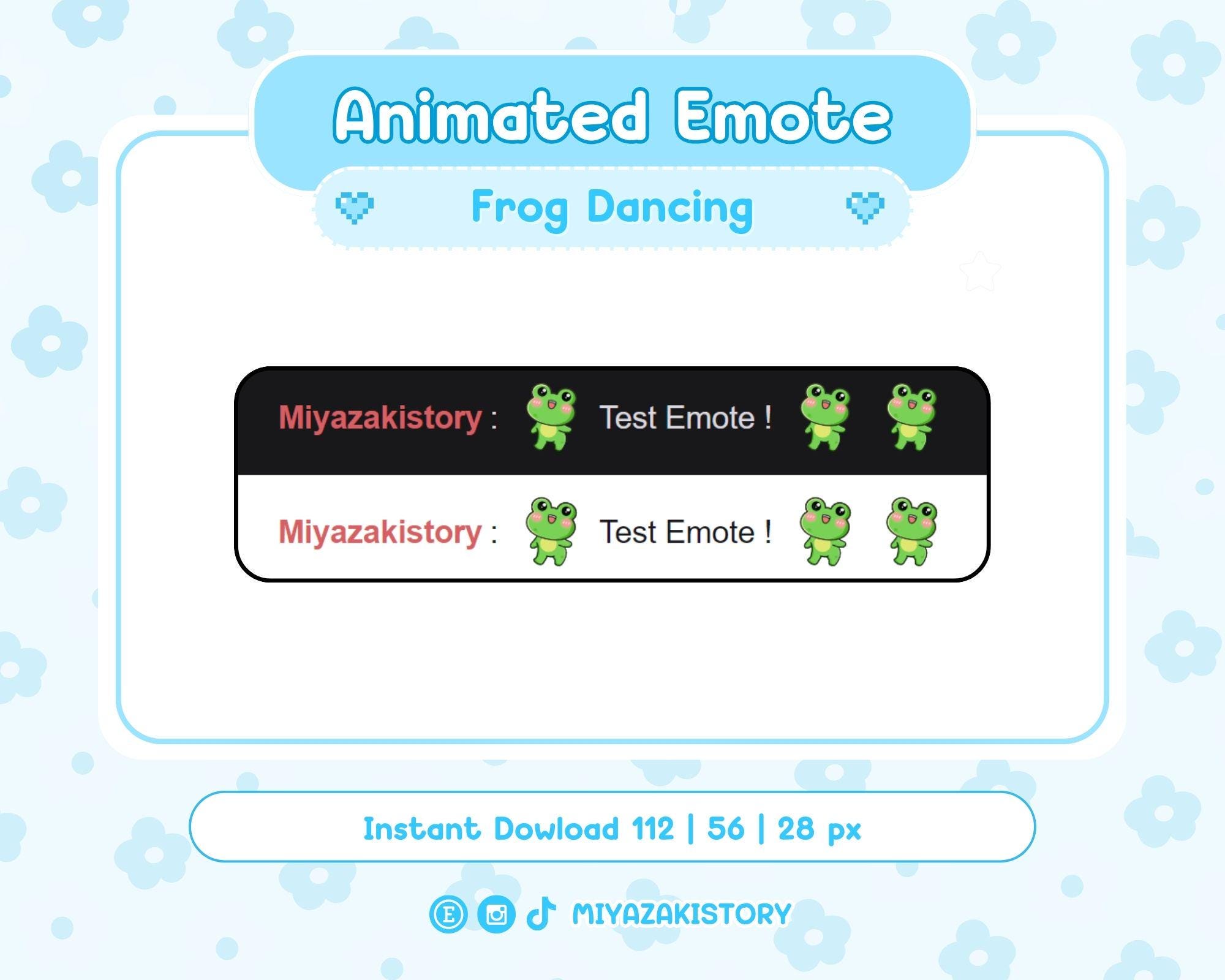 Frog Dance Animated Emote | Wiggle Emote | Cute Emote | Funny Emote ...
