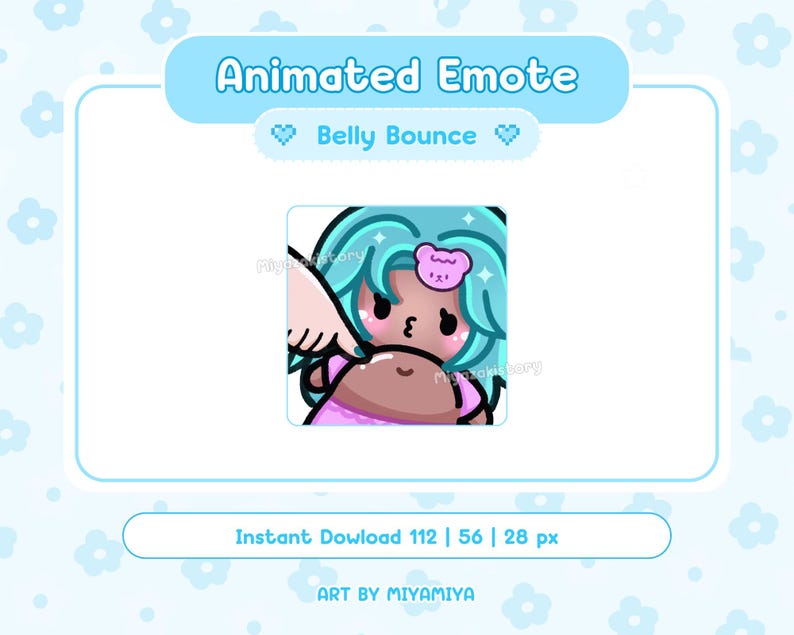 Animated Belly Bounce Emote | Funny Emote | Twitch, Discord, Youtube - Etsy
