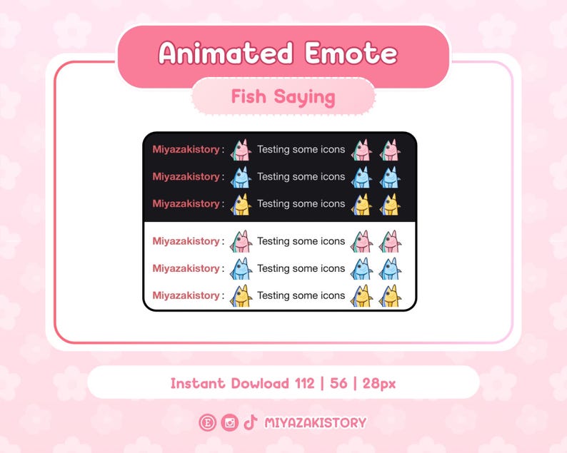 Funny Fish Animated Twitch Emote: Vtuber/discord Asset - Etsy