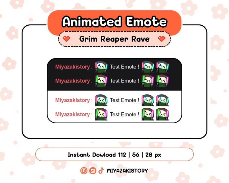 Grim Reaper Rave Light Stick Emote Twitch | Animated Emotes | Wiggle ...