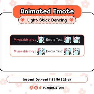 Ghost Rave Light Stick Emote Twitch Animated Emotes Wiggle Dance Emote ...