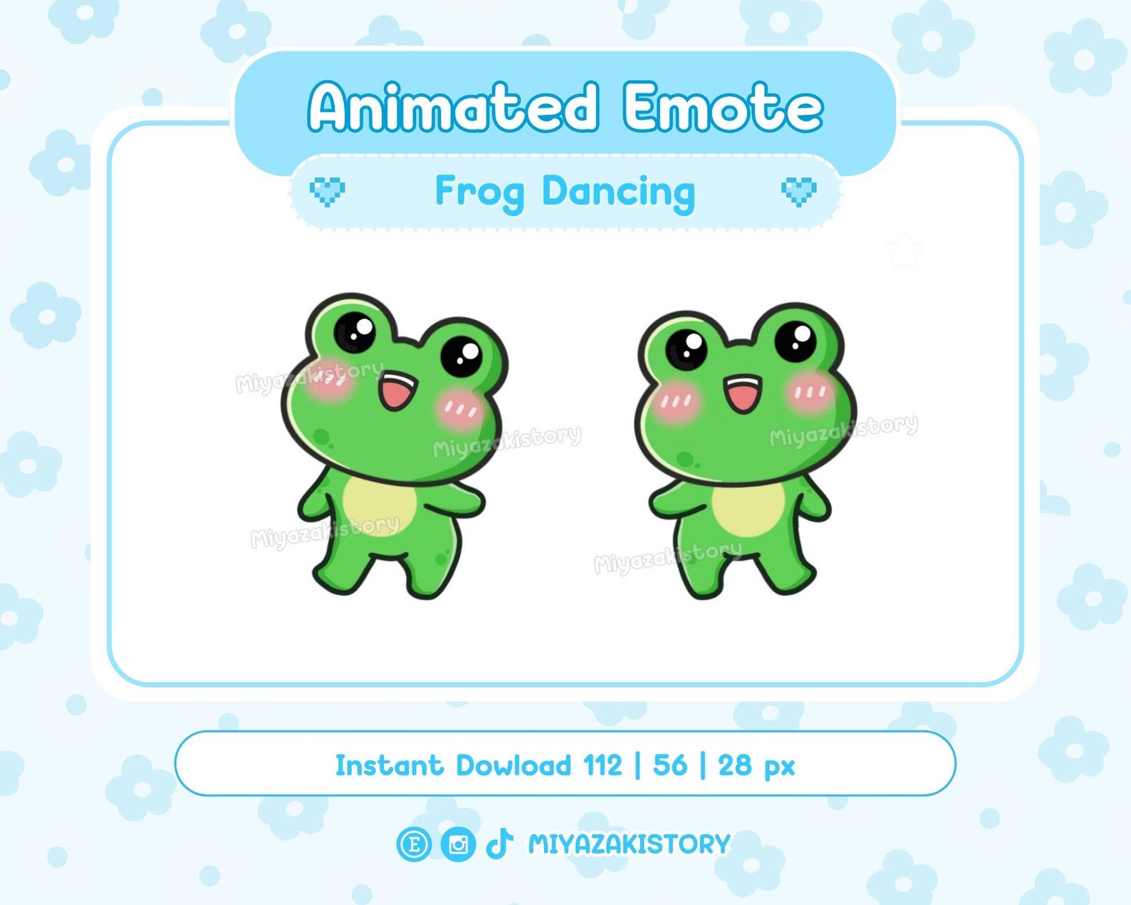 Frog Dance Animated Emote | Wiggle Emote | Cute Emote | Funny Emote ...