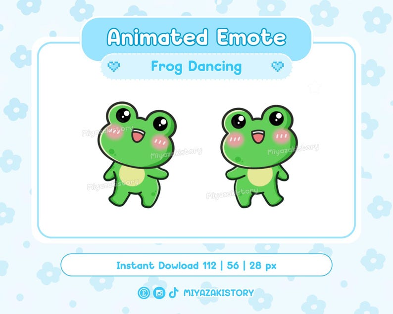 Frog Dance Animated Emote | Wiggle Emote | Cute Emote | Funny Emote ...
