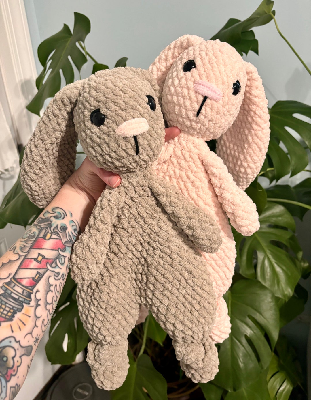 Bunny Snuggler | Bunny Lovey | Crocheted Bunny Rabbit - Etsy