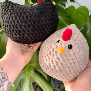 Mable Chicken Plushies | Custom Crocheted Chicken Plush - Etsy