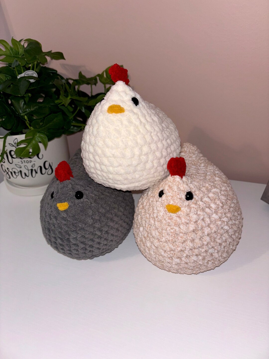 Mable Chicken Plushies Crocheted Chicken Plush - Etsy