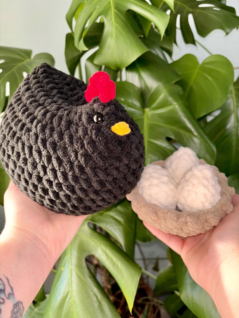 Mable Chicken Plushies | Custom Crocheted Chicken Plush - Etsy