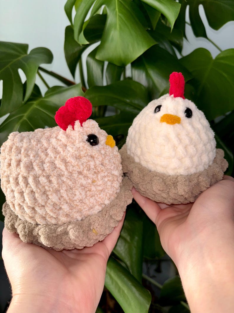Mable Chicken Plushies | Custom Crocheted Chicken Plush - Etsy