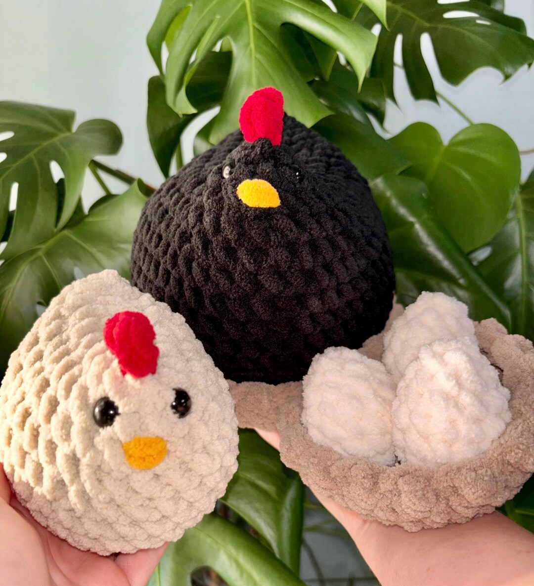 Mable Chicken Plushies | Custom Crocheted Chicken Plush - Etsy