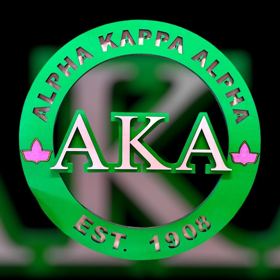 24 Inch Custom Alpha Kappa Alpha Ring Wooden Wall-mounted Art. - Etsy