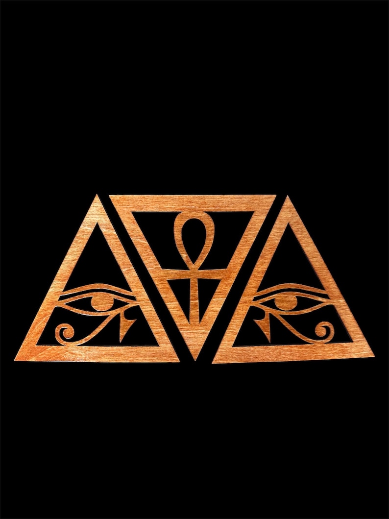 Ra, Ankh, and Horus Wall Art Set - Etsy