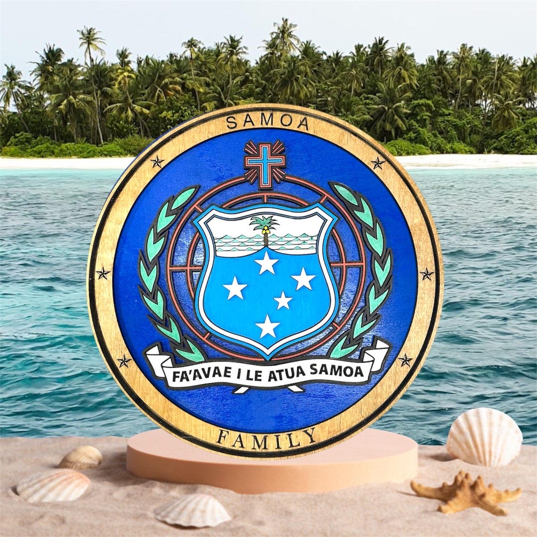Custom Samoan Crest/shield Wooden Wall-mounted Art. - Etsy