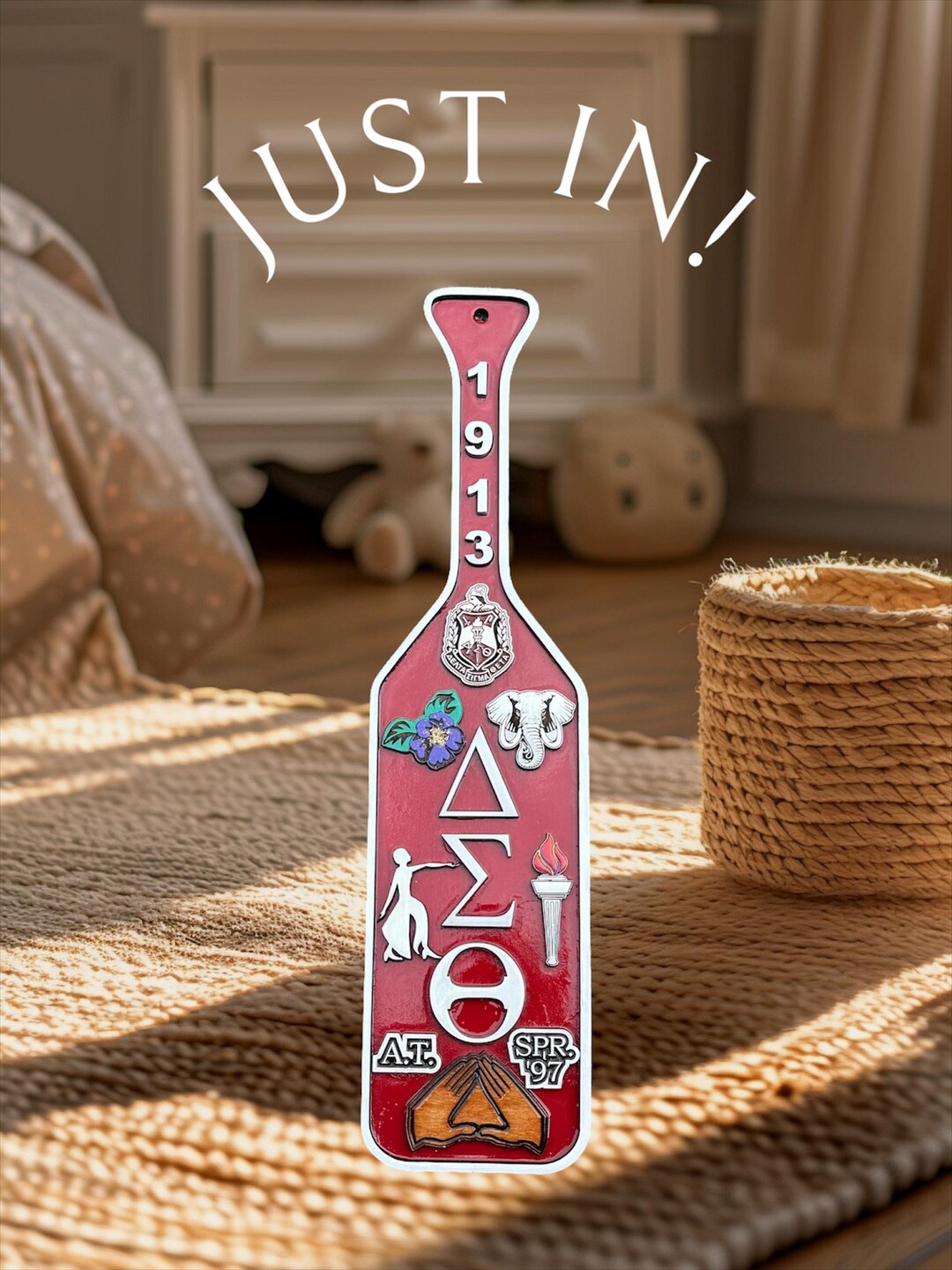 24 Inch Custom Delta Sigma Theta Wallart Paddle Wide - Etsy
