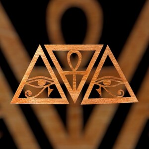 Ra, Ankh, and Horus Wall Art Set - Etsy
