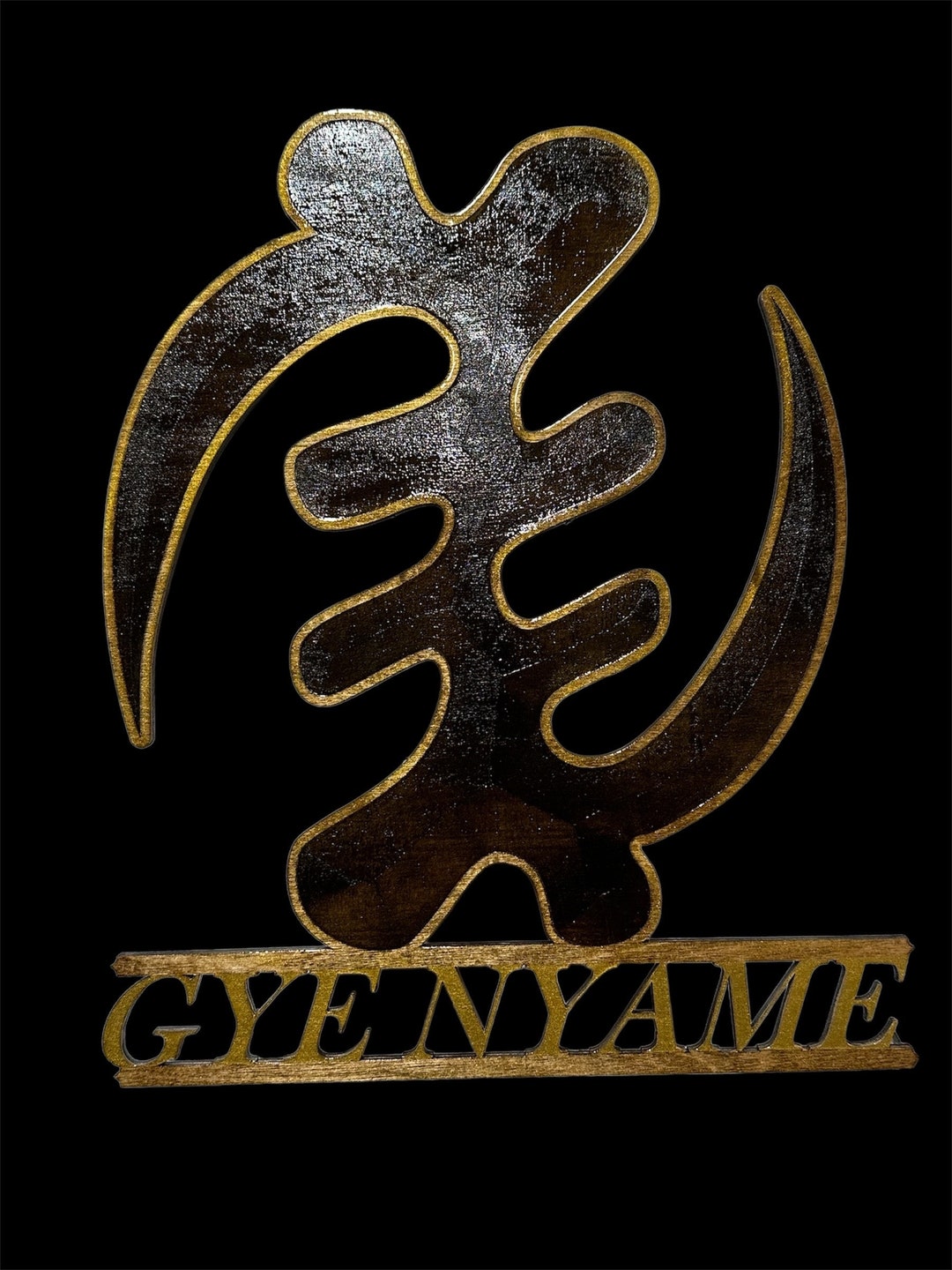 Gye Nyame Wooden Wall-mounted Adinkra - Etsy