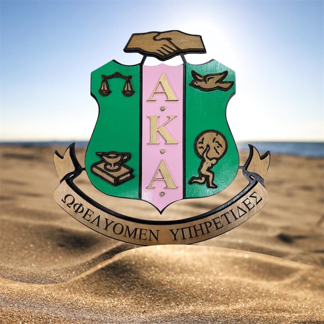 Custom Alpha Kappa Alpha Sheild Wooden Wall-mounted Art. - Etsy