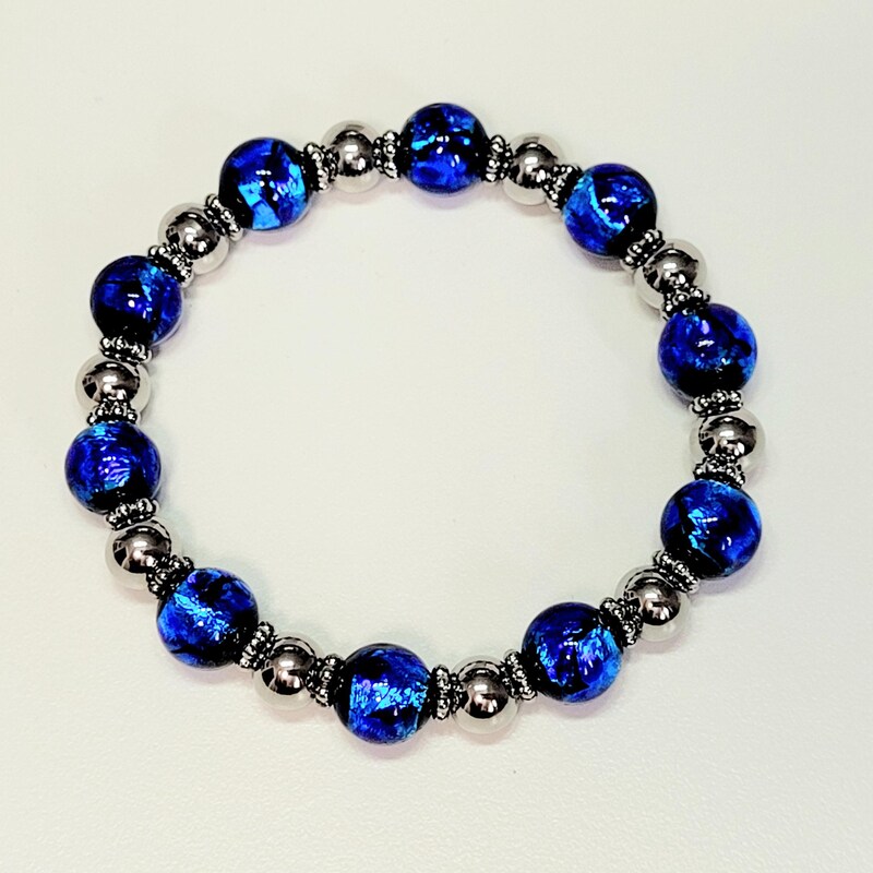 Light Blue Bead Bracelet - Etsy