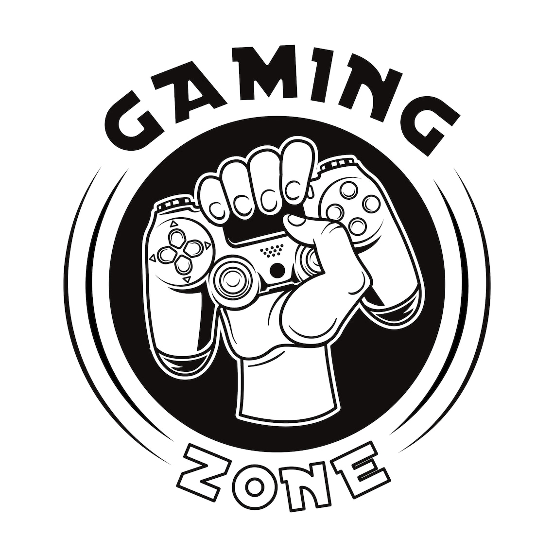 Logo (GAMING ZONE), Logo Design. - Etsy