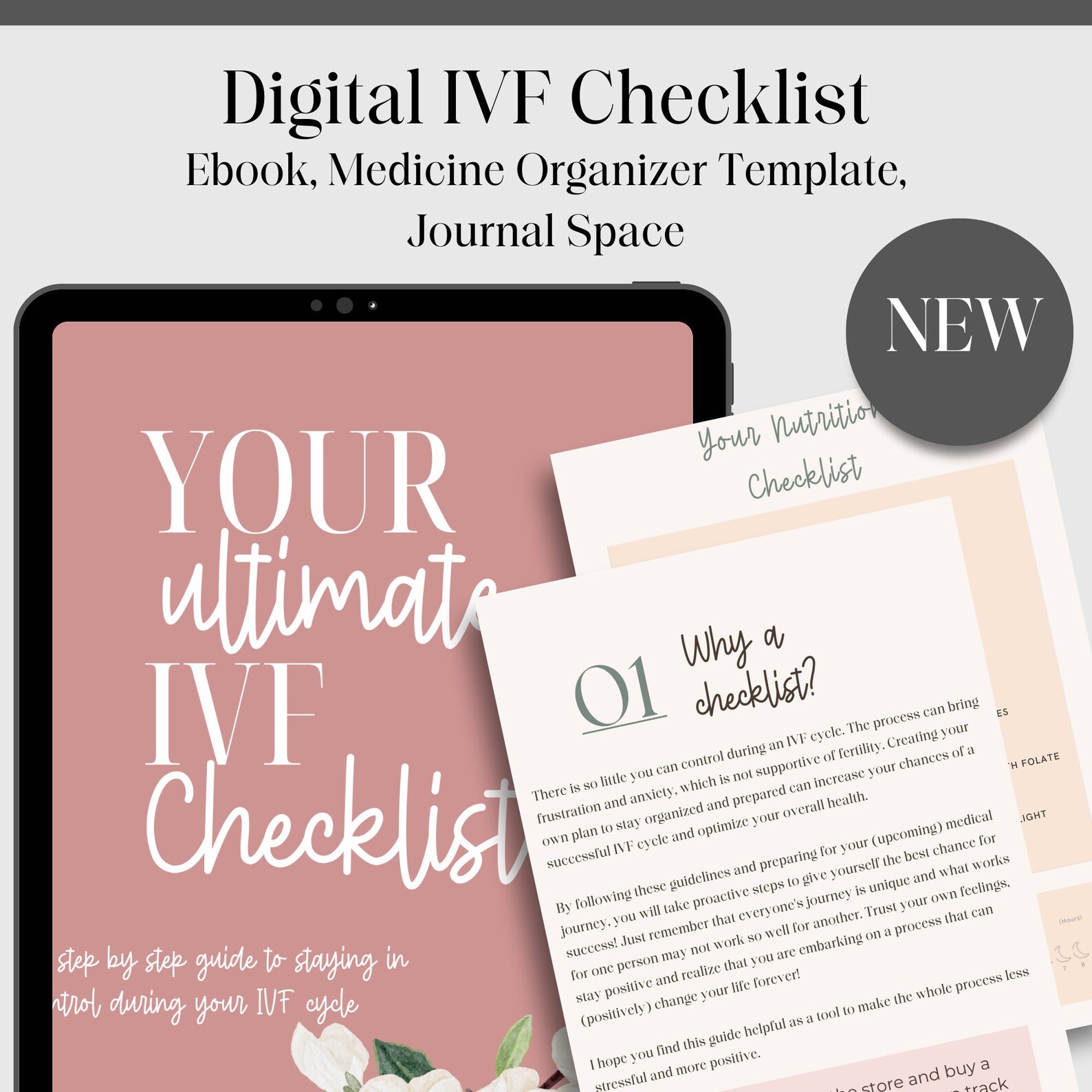 IVF Planner, IVF Medication Worksheet, IVF Medication Planner, Ivf ...