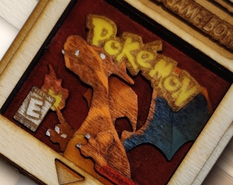 Pokemon Blue Laser-cut CNC File 3D Wooden Cartridge Design - Etsy