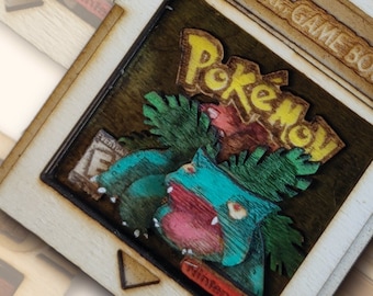 Pokemon Blue Laser-cut CNC File - 3D Wooden Cartridge Design - Etsy