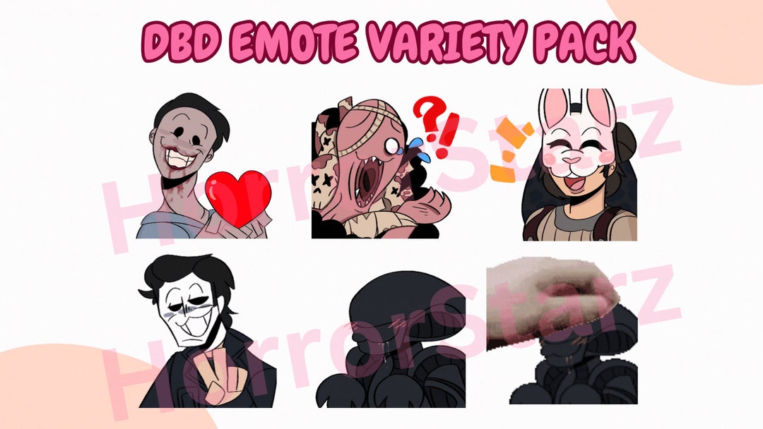 Dbd Cute Emote Variety Pack of 6 Twitch, Discord, Youtube, Gaming. - Etsy