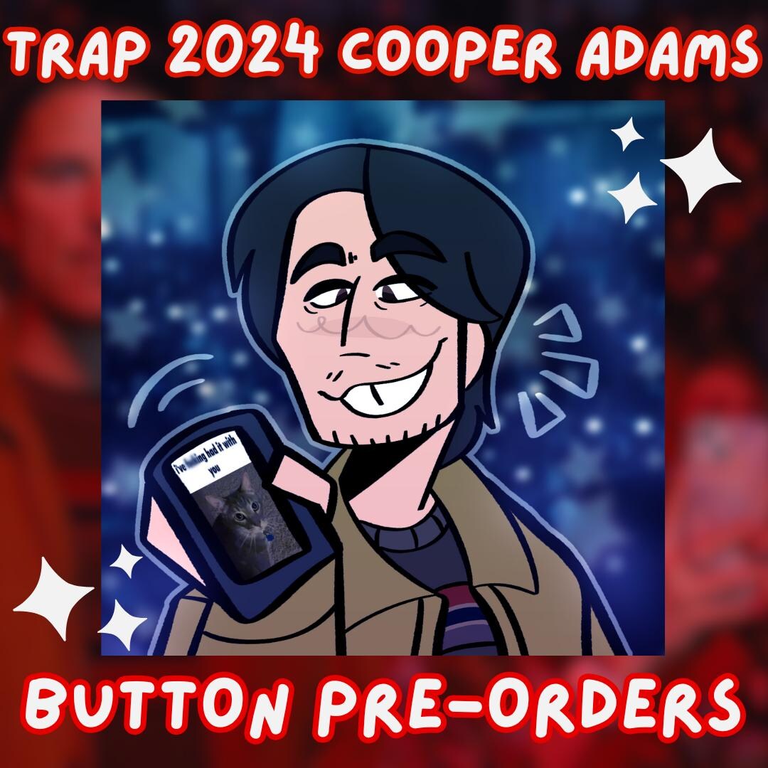 TRAP 2024 - Cooper Adams Button - PRE ORDER - Etsy