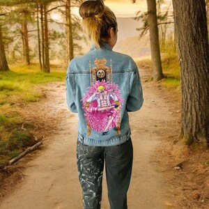One Piece Denim Jacket: Doflamingo's Pirate Adventure - Etsy