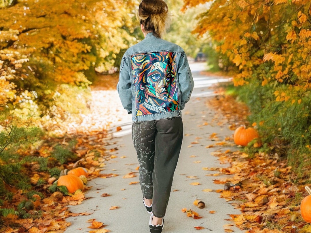 Kimetsu No Yaiba Demon Slayer Denim Jacket: Kamado Tanjiro Best Gift ...