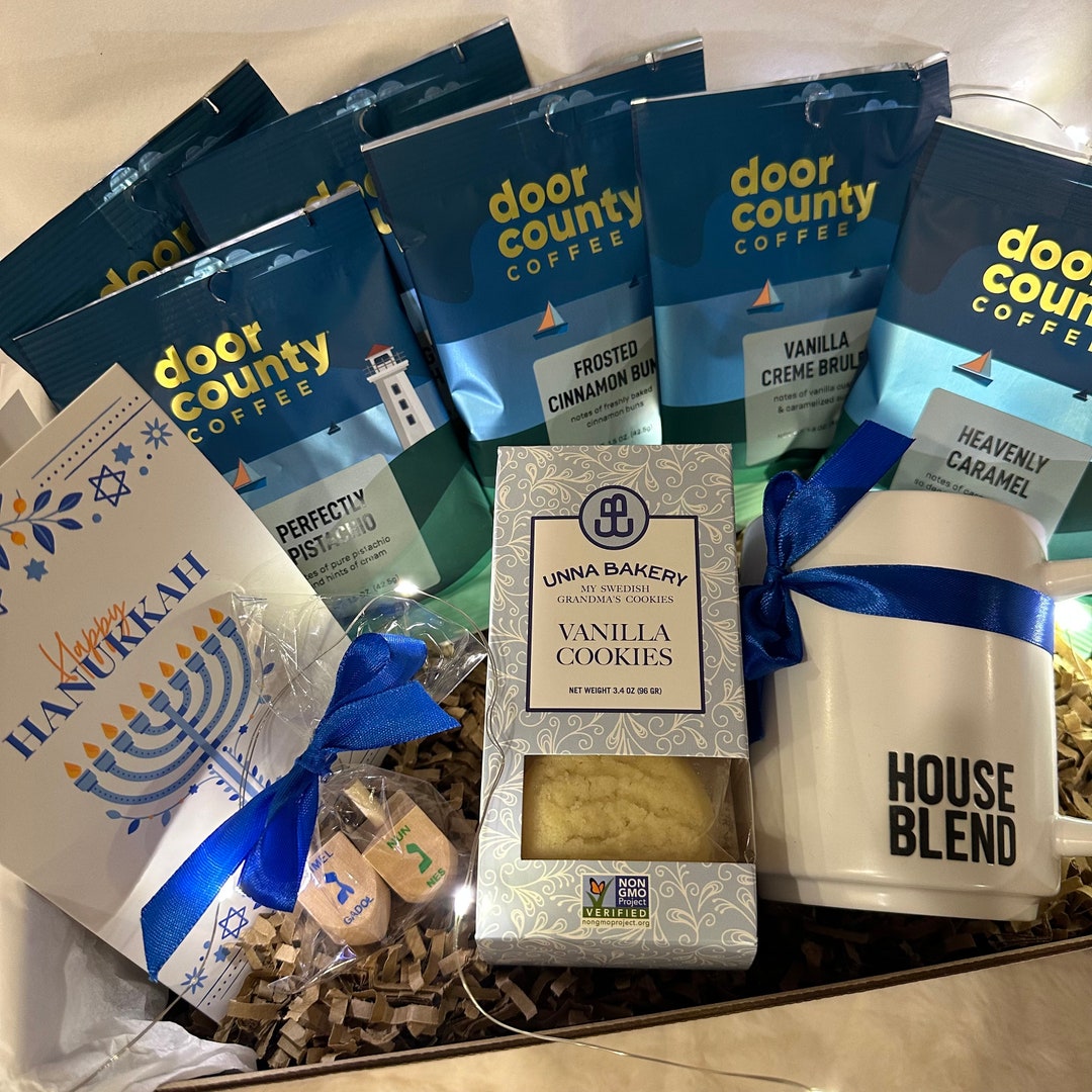 Hanukkah Gift Box, Hanukkah Coffee Gift, Hanukkah Flavored Coffee ...